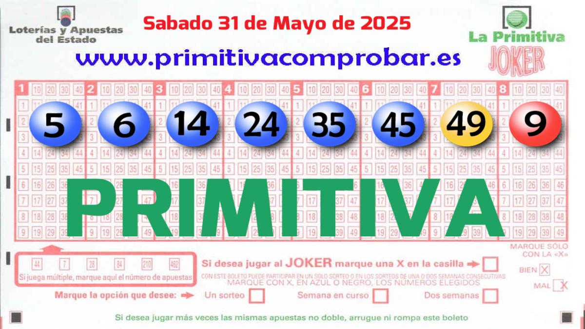 Comprobar Primitiva - Resultados de Loteria Primitiva